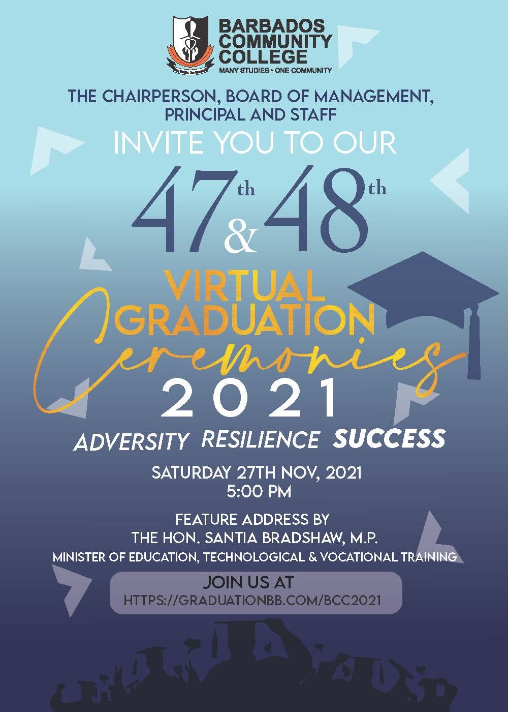 47th & 48th Virtual Graduation Ceremony 2021 / Calendar / BCC Today ...